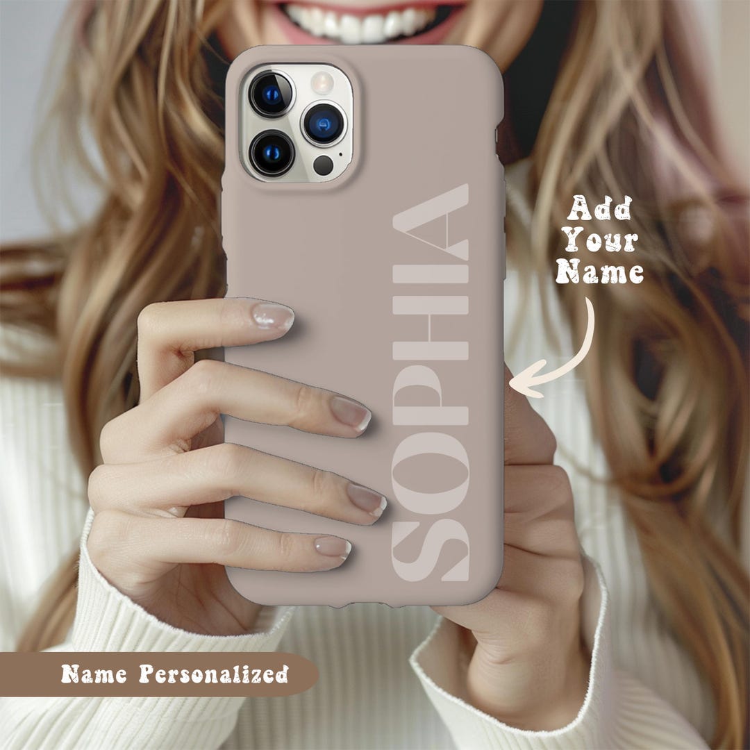 Name Phone Case Custom, Personalized Name Phone Case With Modern Name ...