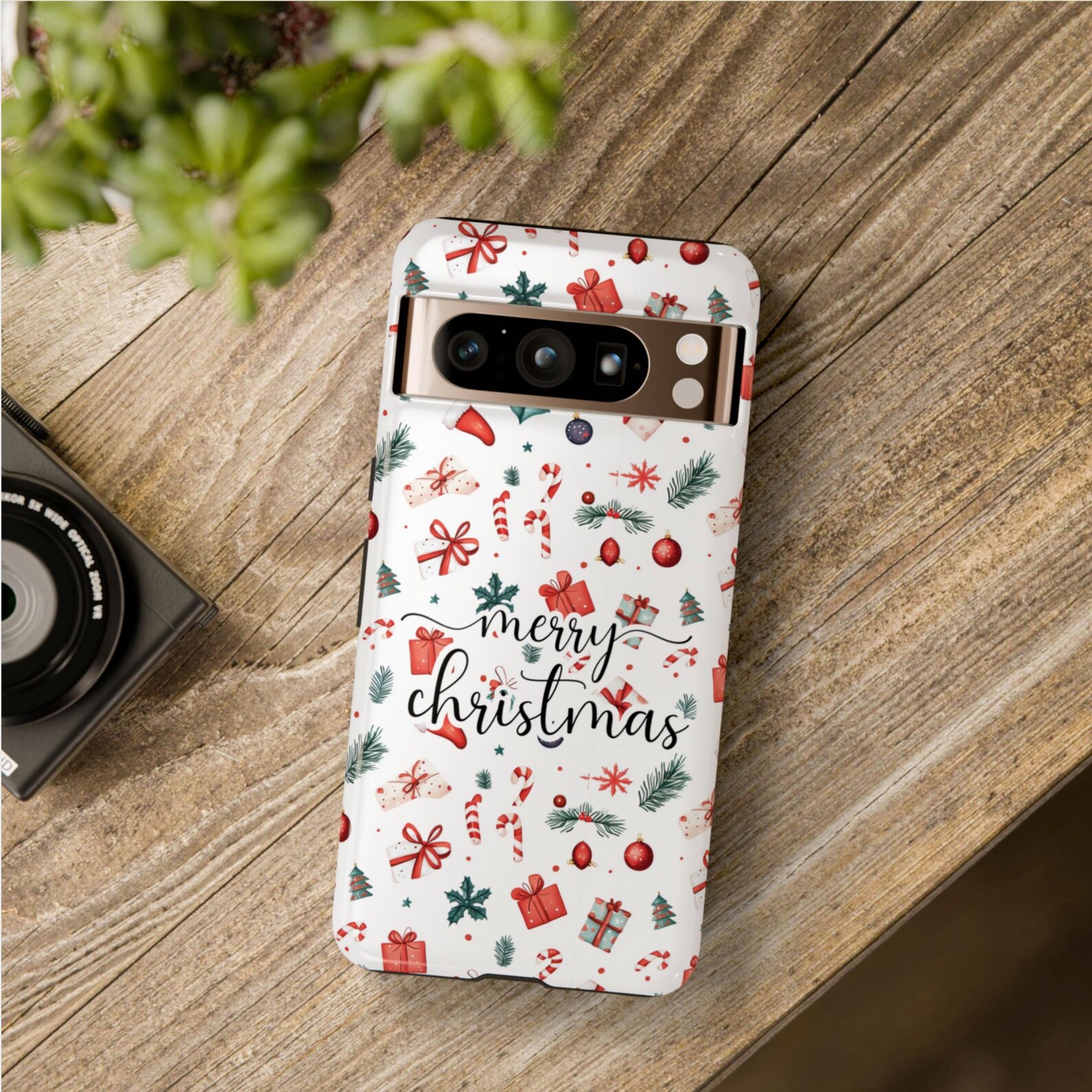 Merry Christmas Phone Case, Christmas Phone Case Gift for iPhone 16 15 ...