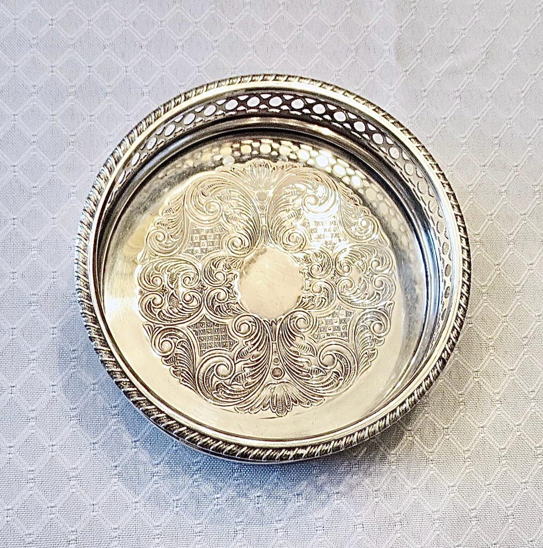 Vintage and Rare Silverplate Bottle Coaster Made by Arthur Price - Etsy