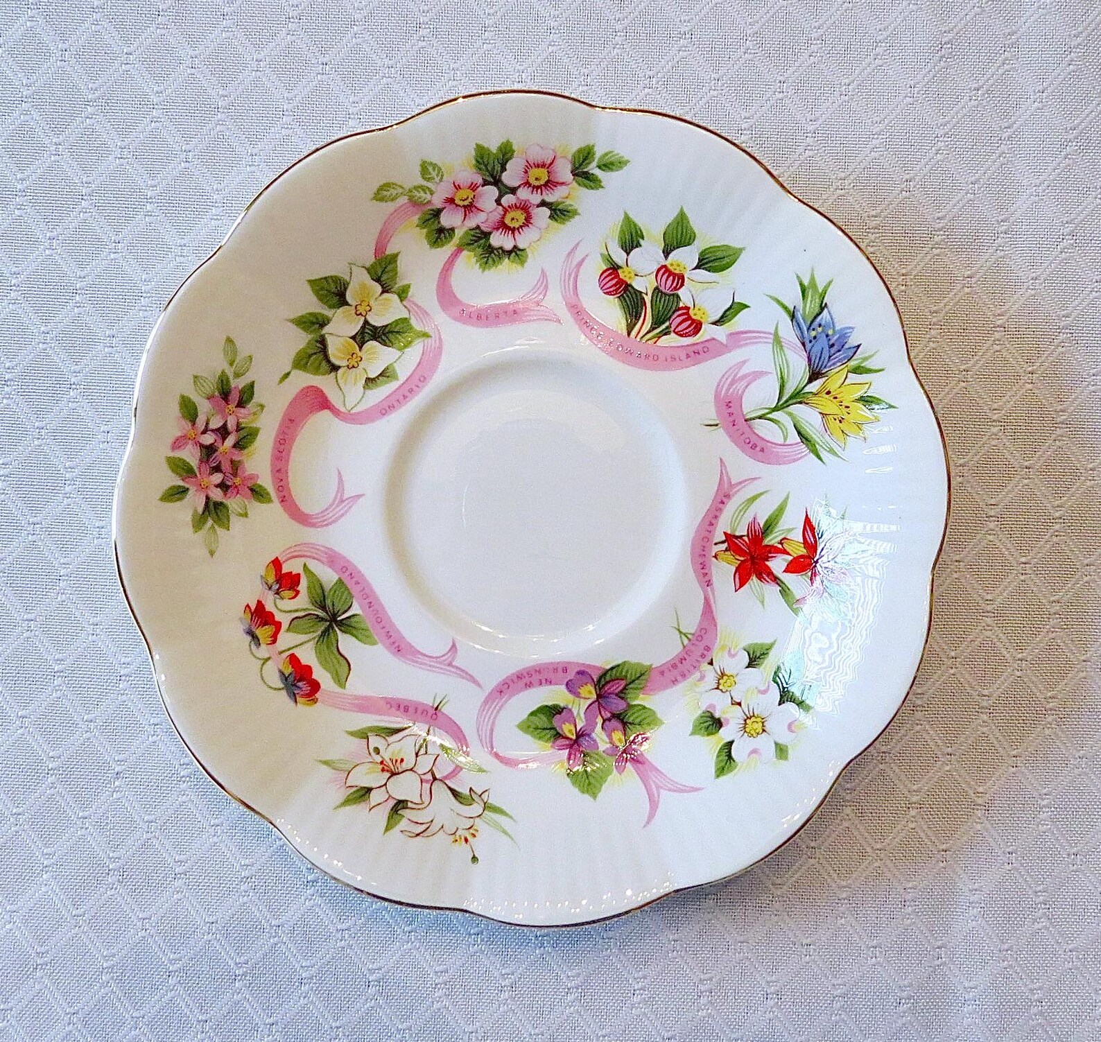 Rare Royal Albert Our Emblems Dear Teacup and Saucer: Canadian Fine ...