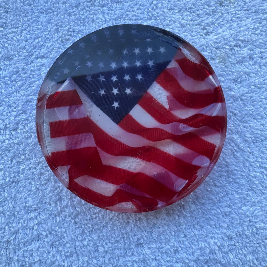Resin Epoxy American Flag Coaster - Etsy