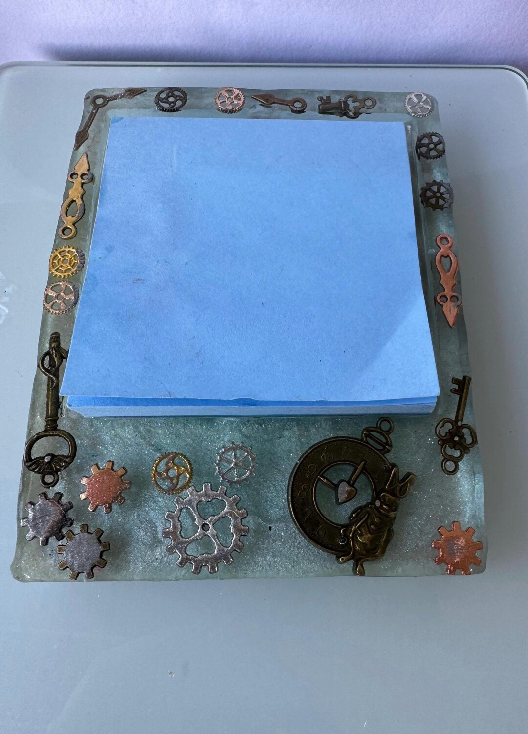 Resin Gears Post It Sticky Notes Holder - Etsy