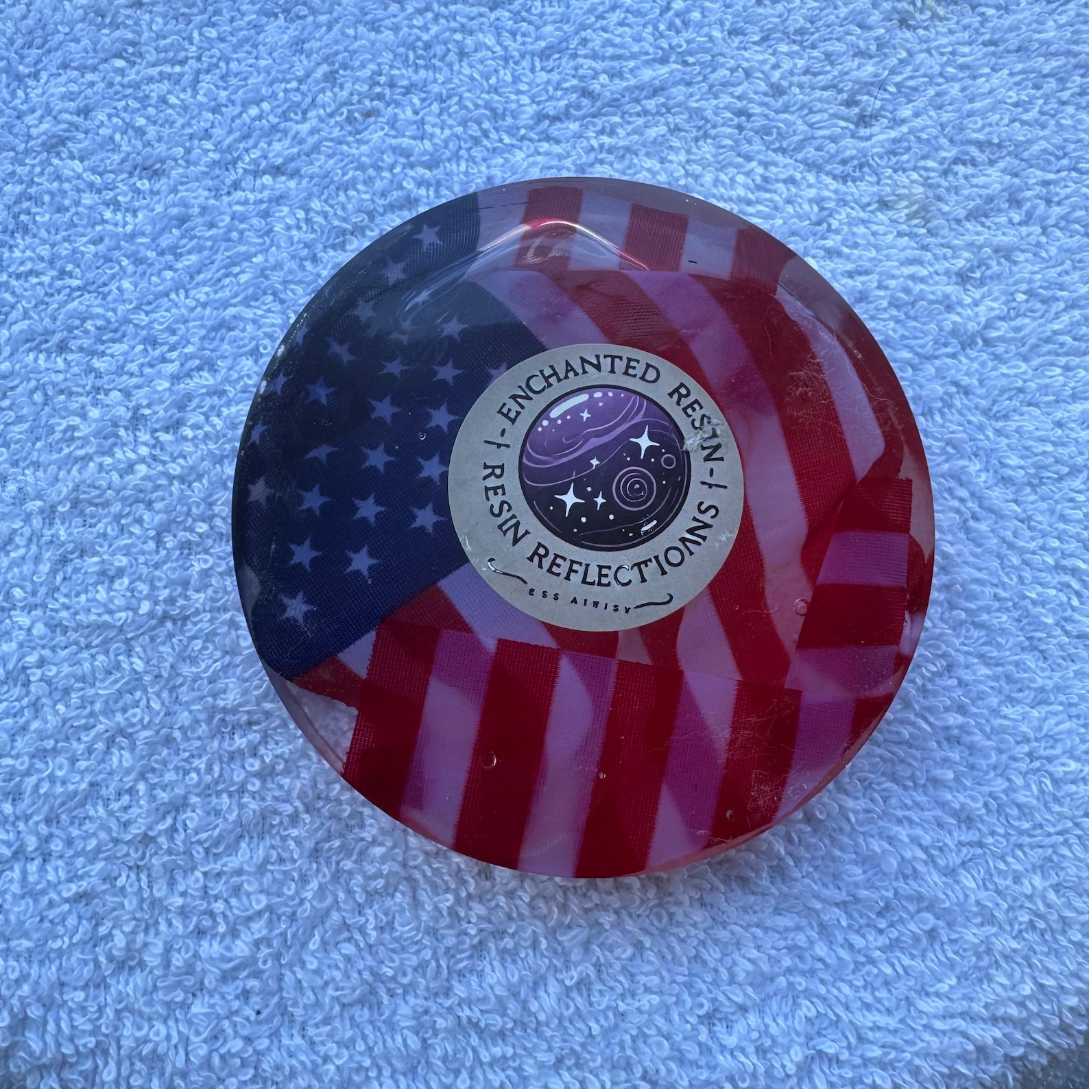 Resin Epoxy American Flag Coaster - Etsy