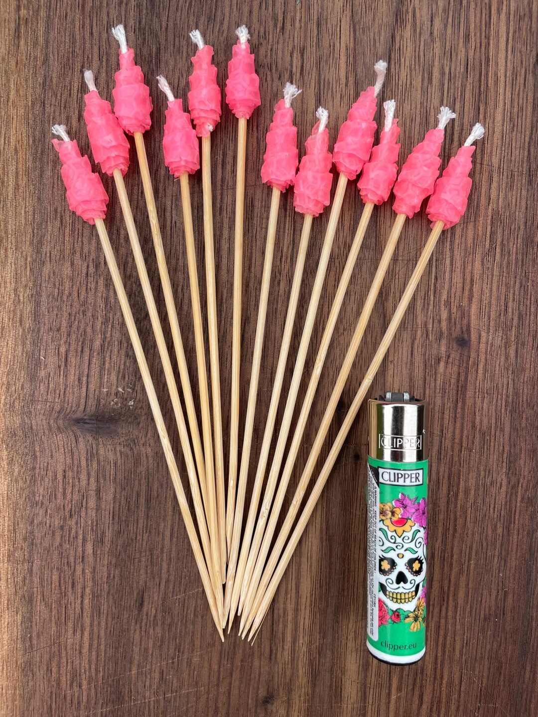 Bee Torches, 100% Beeswax, Hot Pink (set of 12) - Etsy