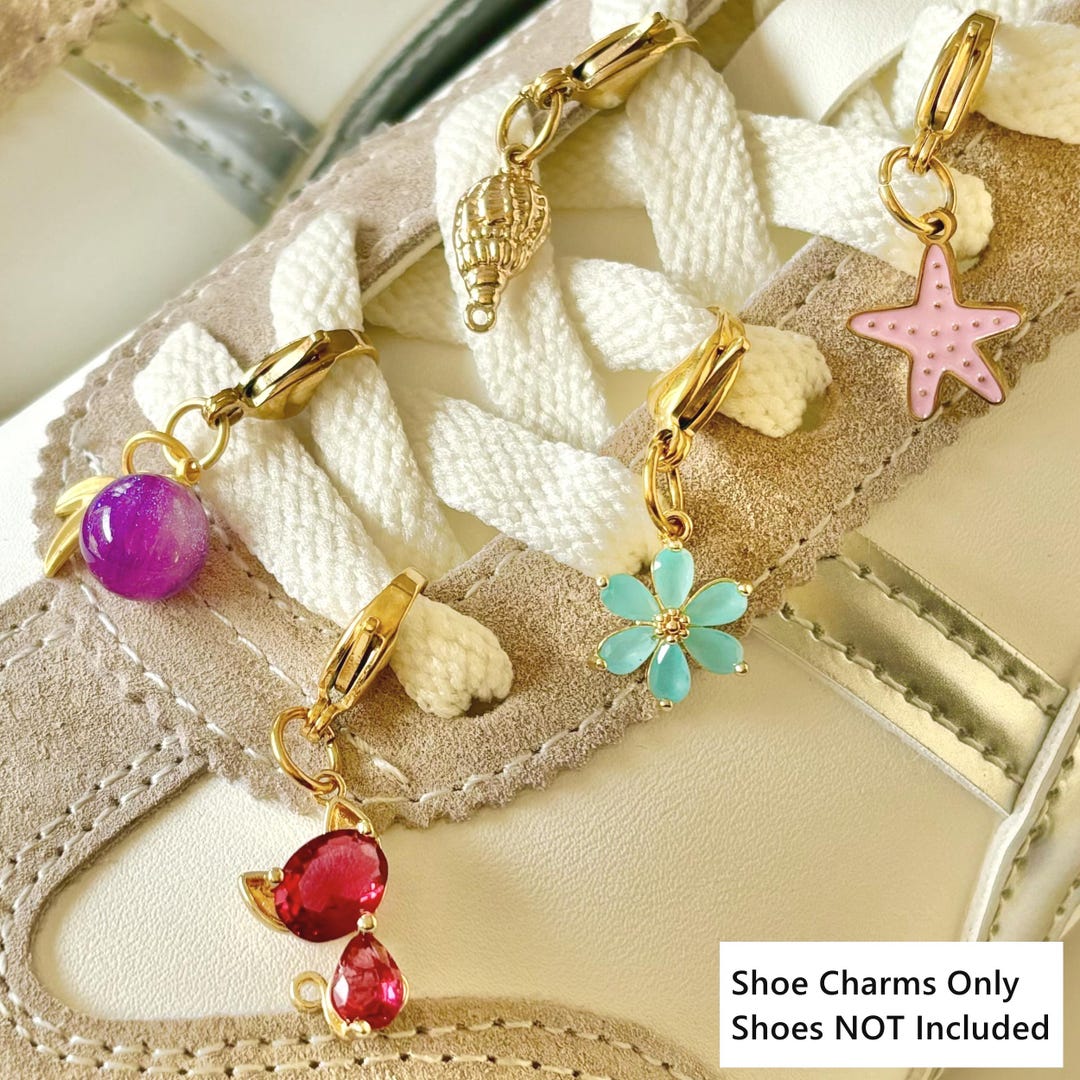 Custom Shoe Charms, Build Your Own Charms for Shoes Sneakers, Gold ...