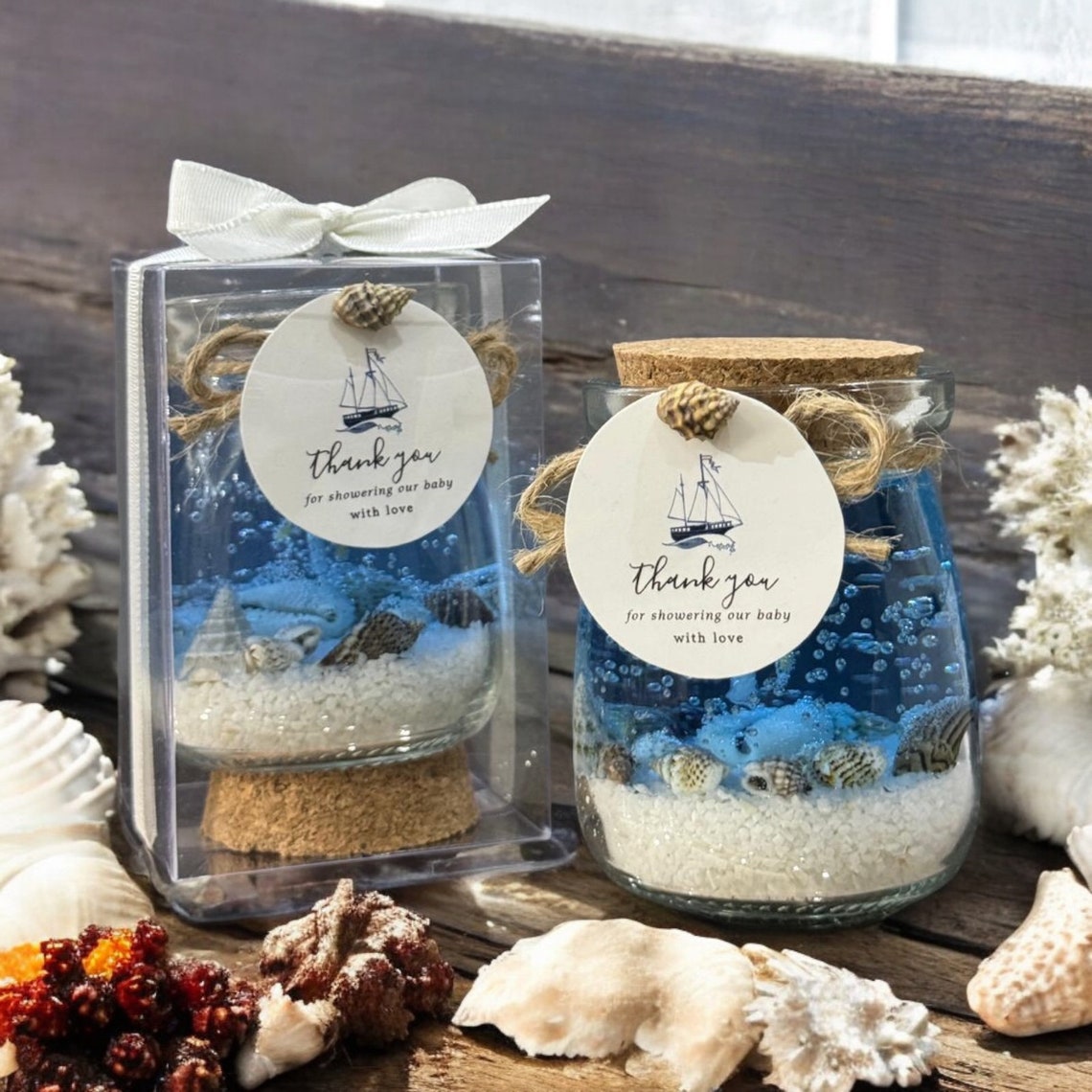 Handmade Ocean Theme Beach Wedding Starfish and Sea Shell Gel Candle ...