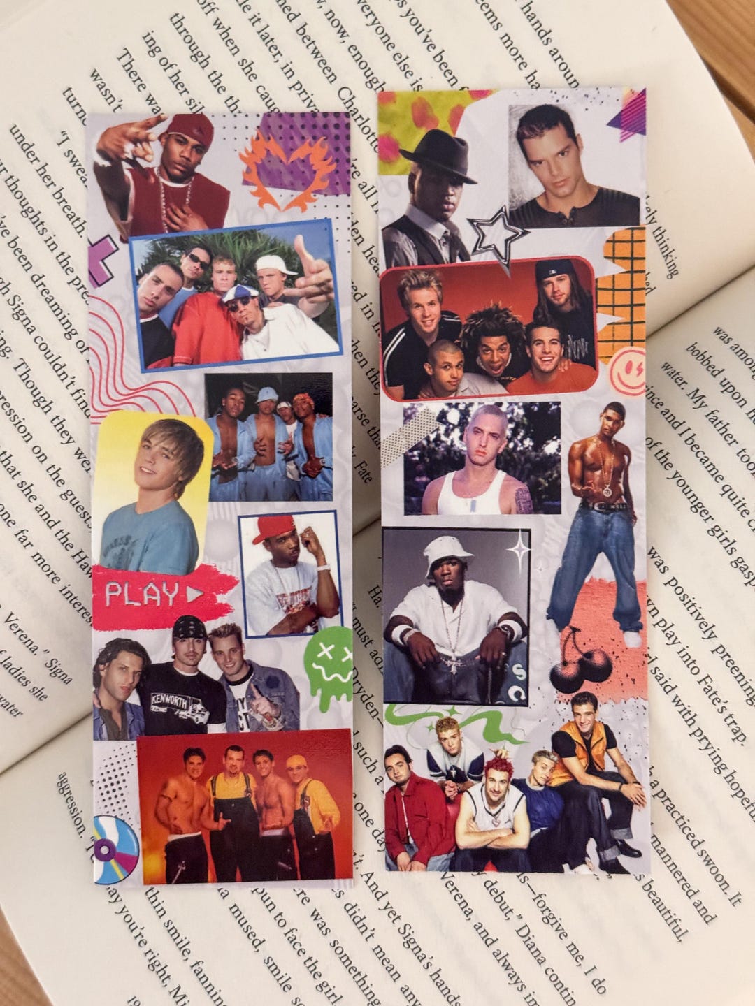 Boy Band Nostalgia Bookmark | Y2K Pop Era | 90s—00s Heartthrobs - Etsy