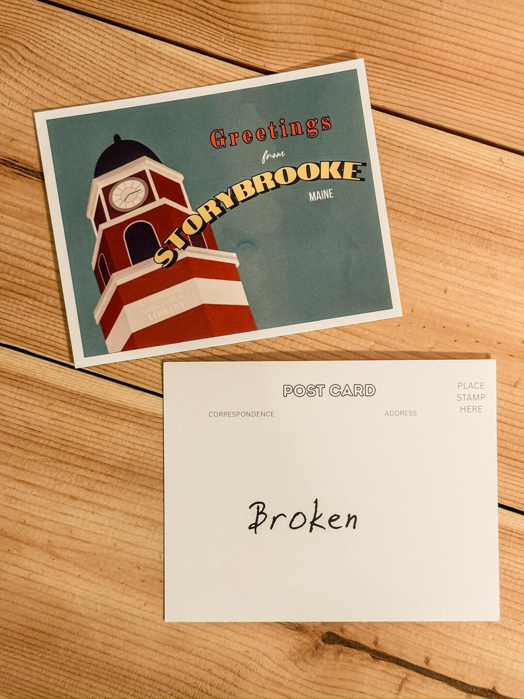Greetings From Storybrooke Postcard | Once Upon A Time - Etsy