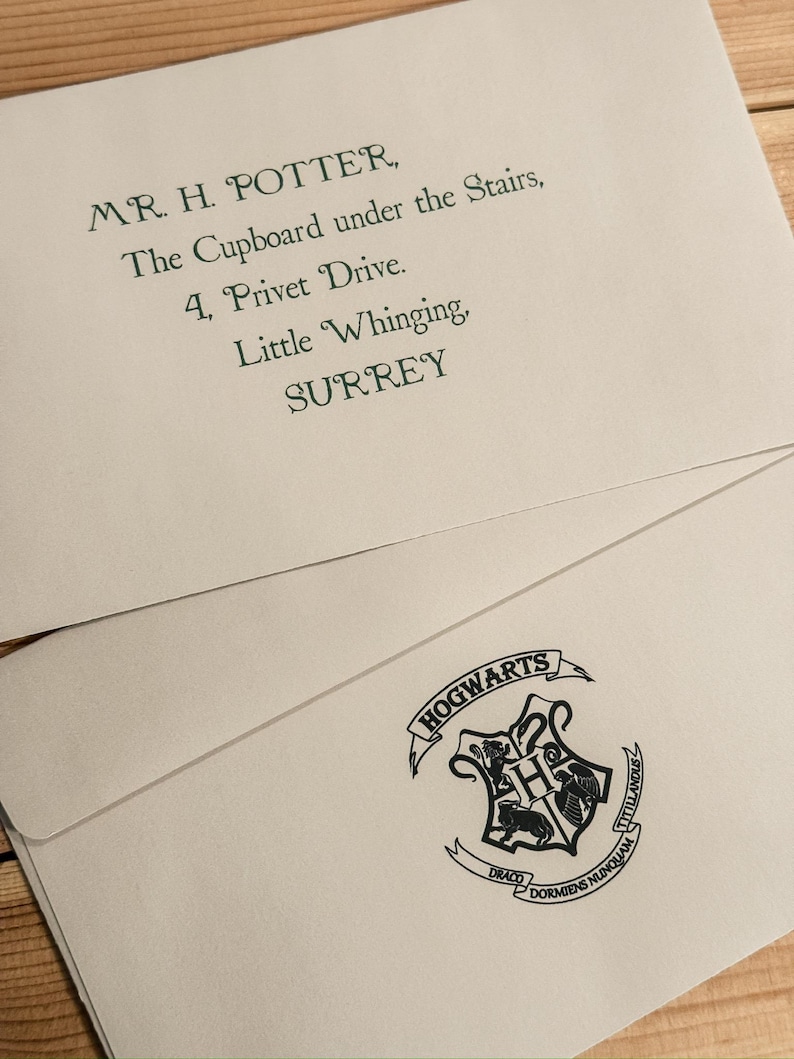 Hogwarts Acceptance Letter | Harry Potter Series - Etsy