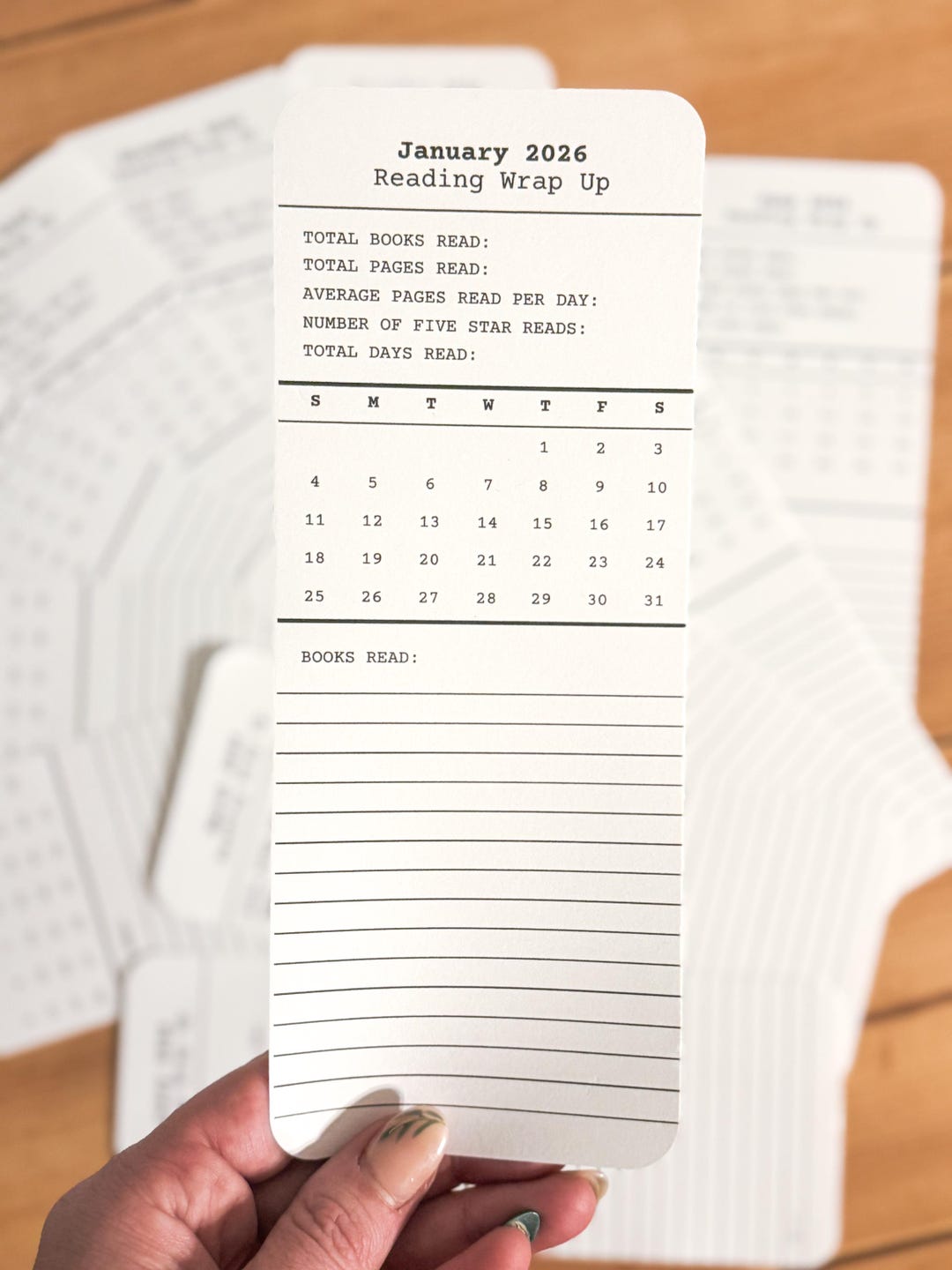 2026 January-december Reading Wrap up Logs Bookmarks Reading Journal - Etsy