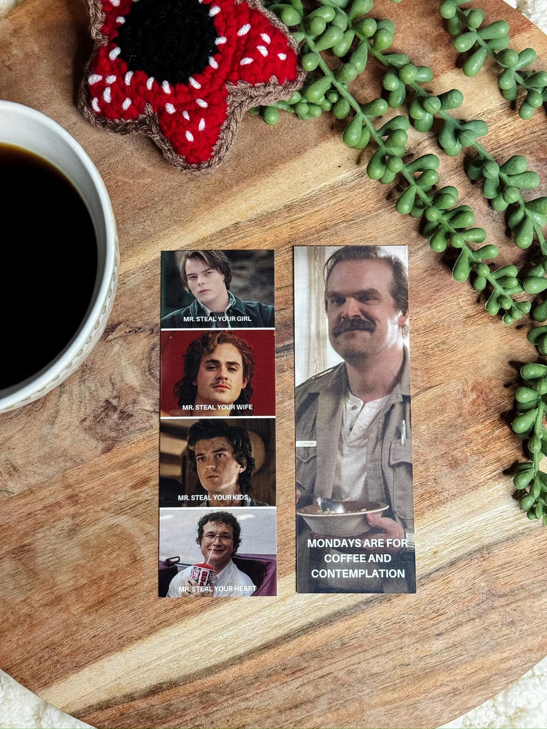 Stranger Things "mr. Steal Your" Bookmark - Etsy