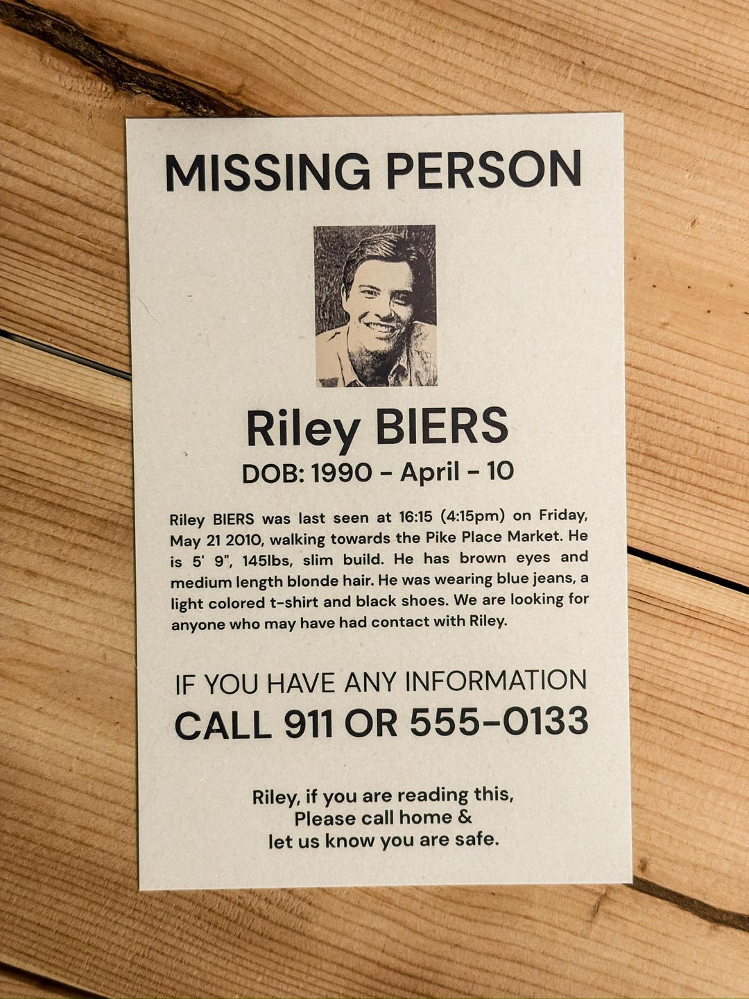Riley Biers Missing Person Poster | Eclipse | the Twilight Saga - Etsy