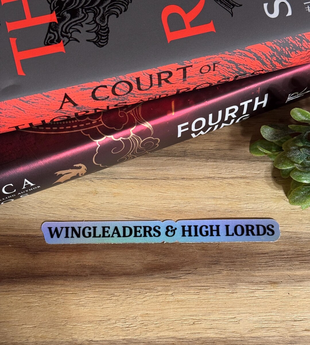 Wingleaders and High Lords ACOTAR Fourth Wing Rhysand Xaden Sticker - Etsy