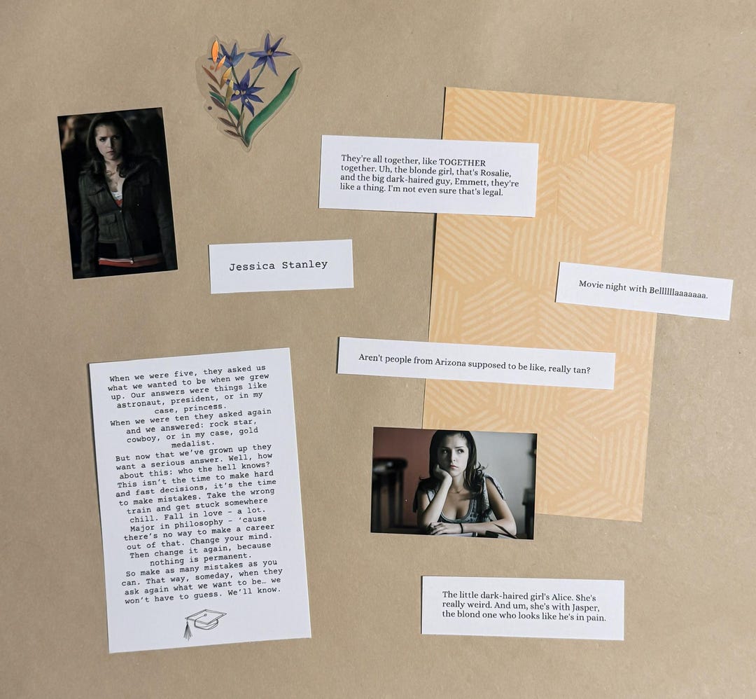 Jessica Stanley Twilight Scrapbook Page Starter Kit - Etsy