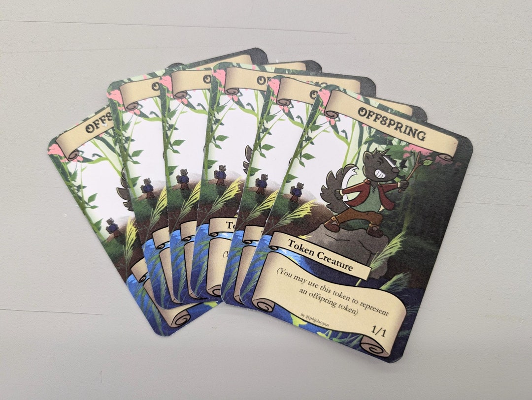 MTG Bloomburrow Offspring Token Proxy - Etsy