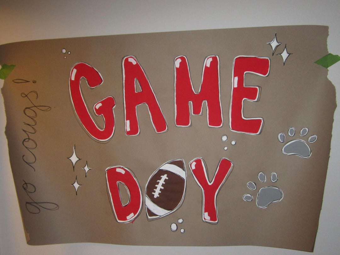 CUSTOM Game Day Sign !! - Etsy