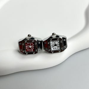 Vintage Punk Finger Watch Set-watch Ring for Men Women-mini Elastic ...