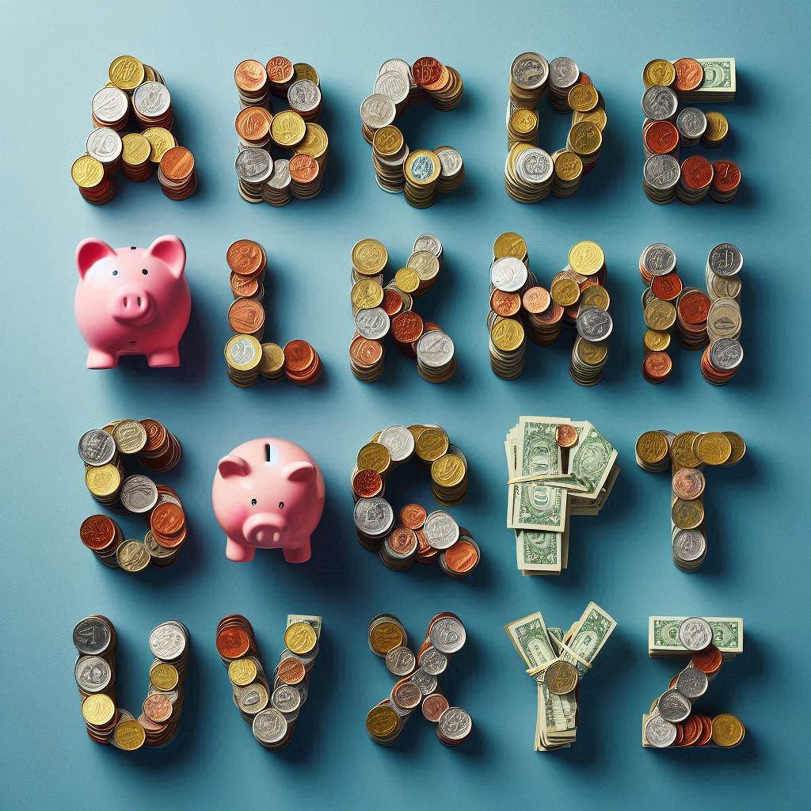 KID COIN: Finance Alphabet Coloring Book - Etsy