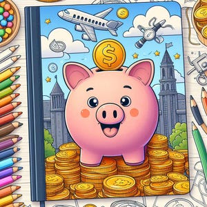 KID COIN: Finance Alphabet Coloring Book - Etsy