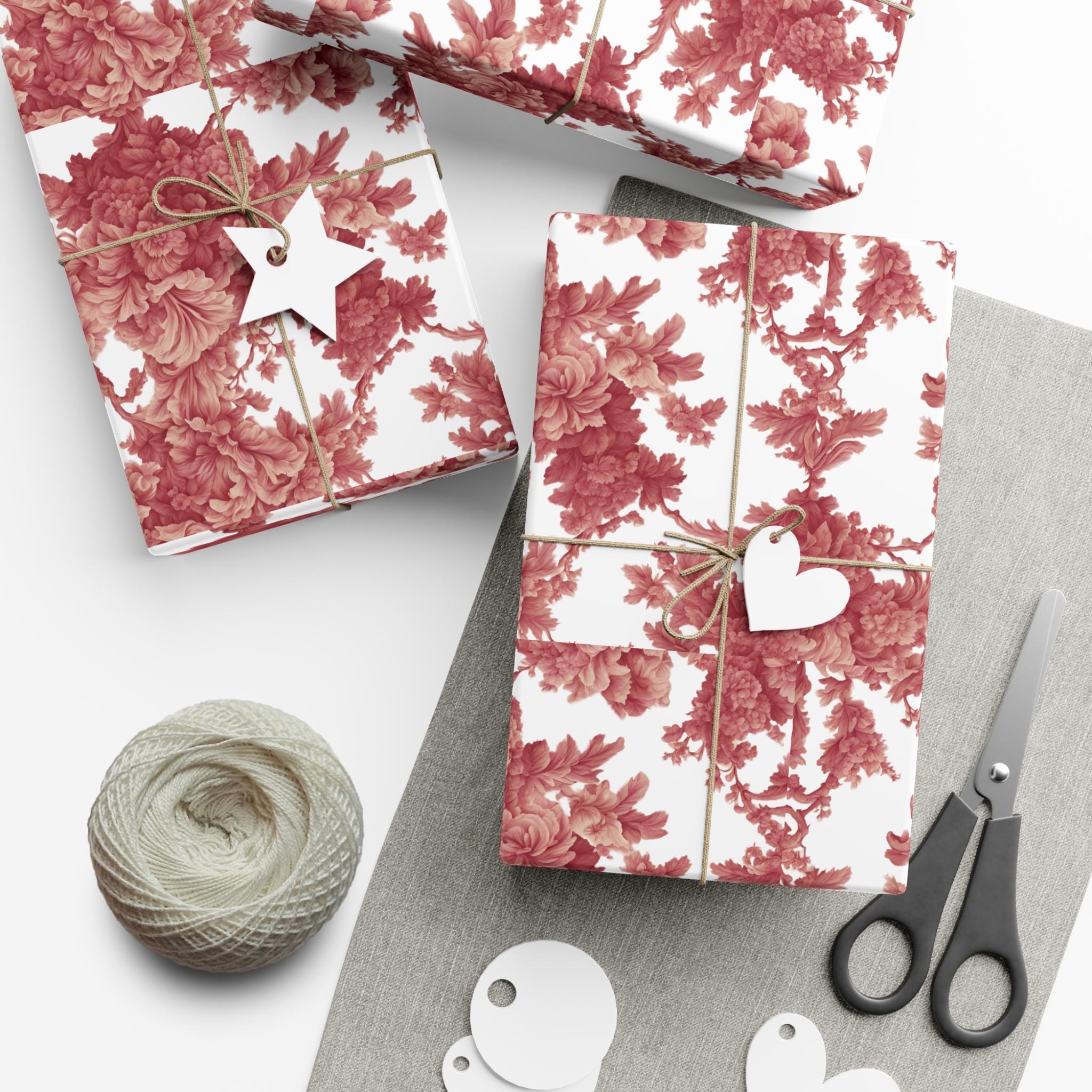 Elegant Mauve Vintage Toile Wrapping Paper Classic French Gift Wrap ...