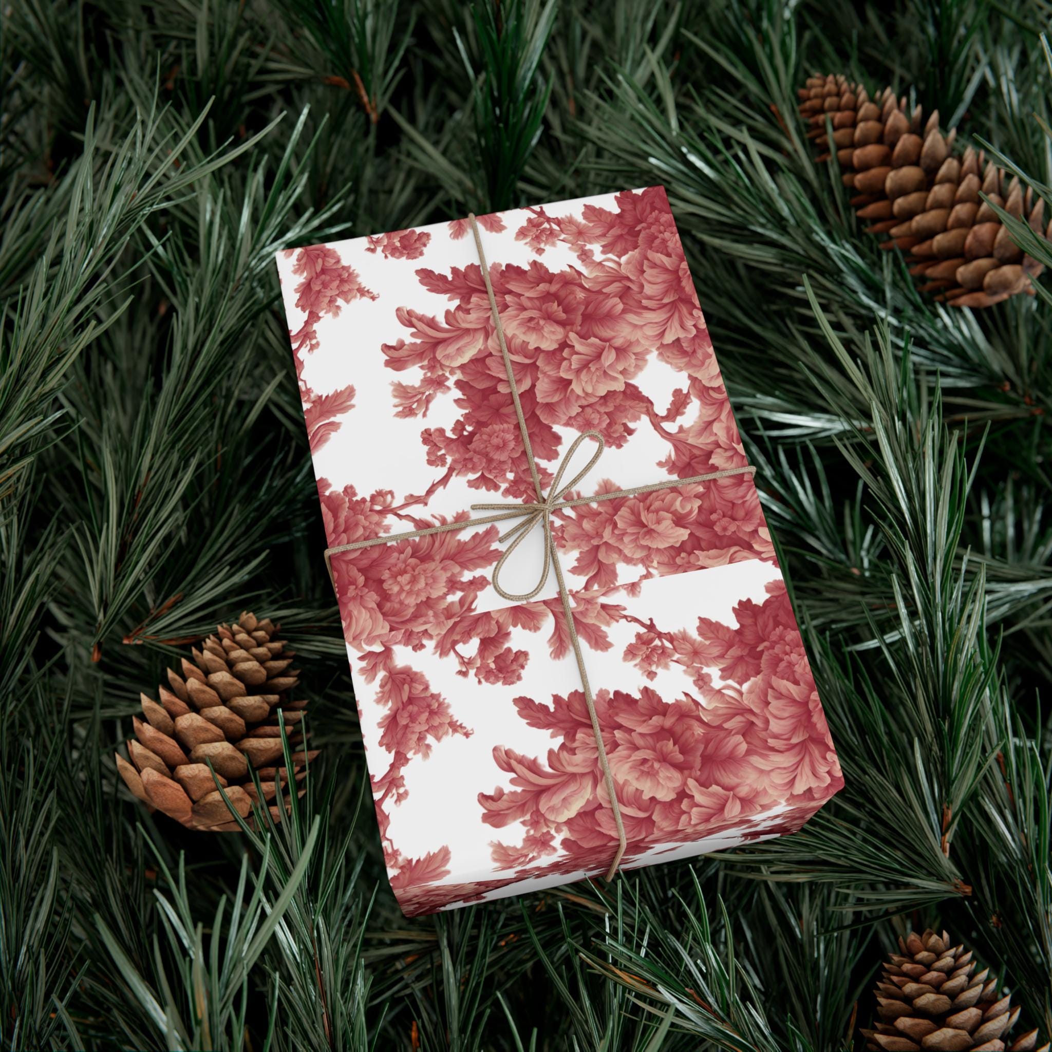 Elegant Mauve Vintage Toile Wrapping Paper Classic French Gift Wrap ...