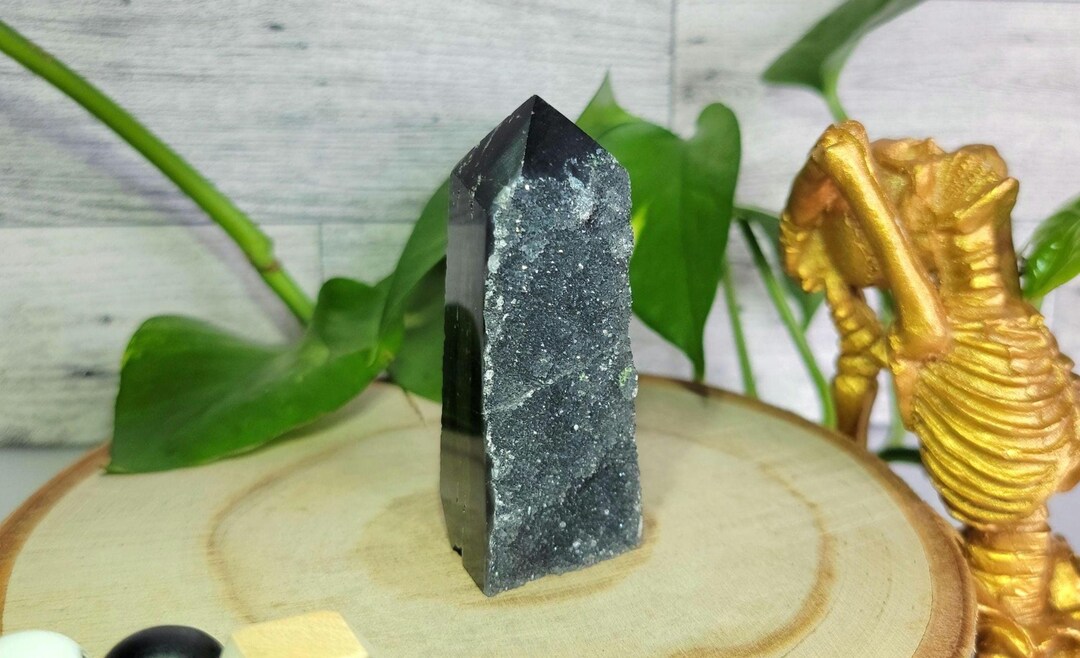 Sphalerite, Natural Sphalerite, Black Sphalerite, Black Druzy Decor ...