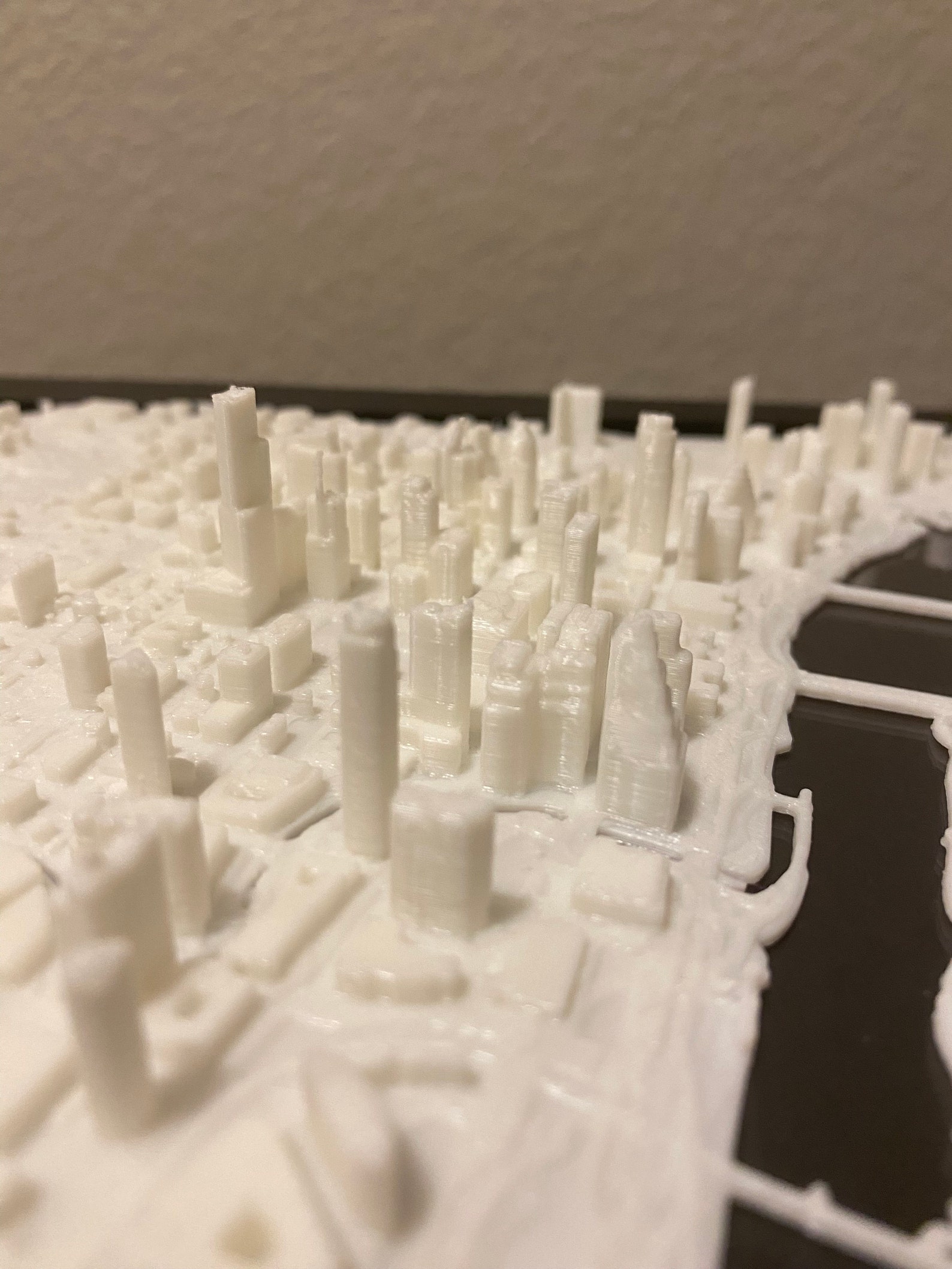 3D Printed Austin TX Map in 9x9 Inch Wood Frame Unique Wall Art, Custom ...