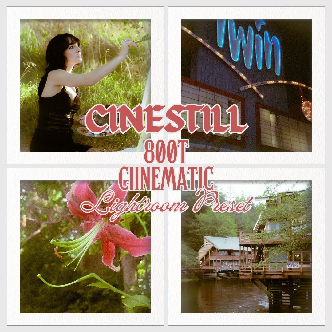 Cinestill 800T Cinematic Film Inspired Lightroom Mobile Preset - Etsy