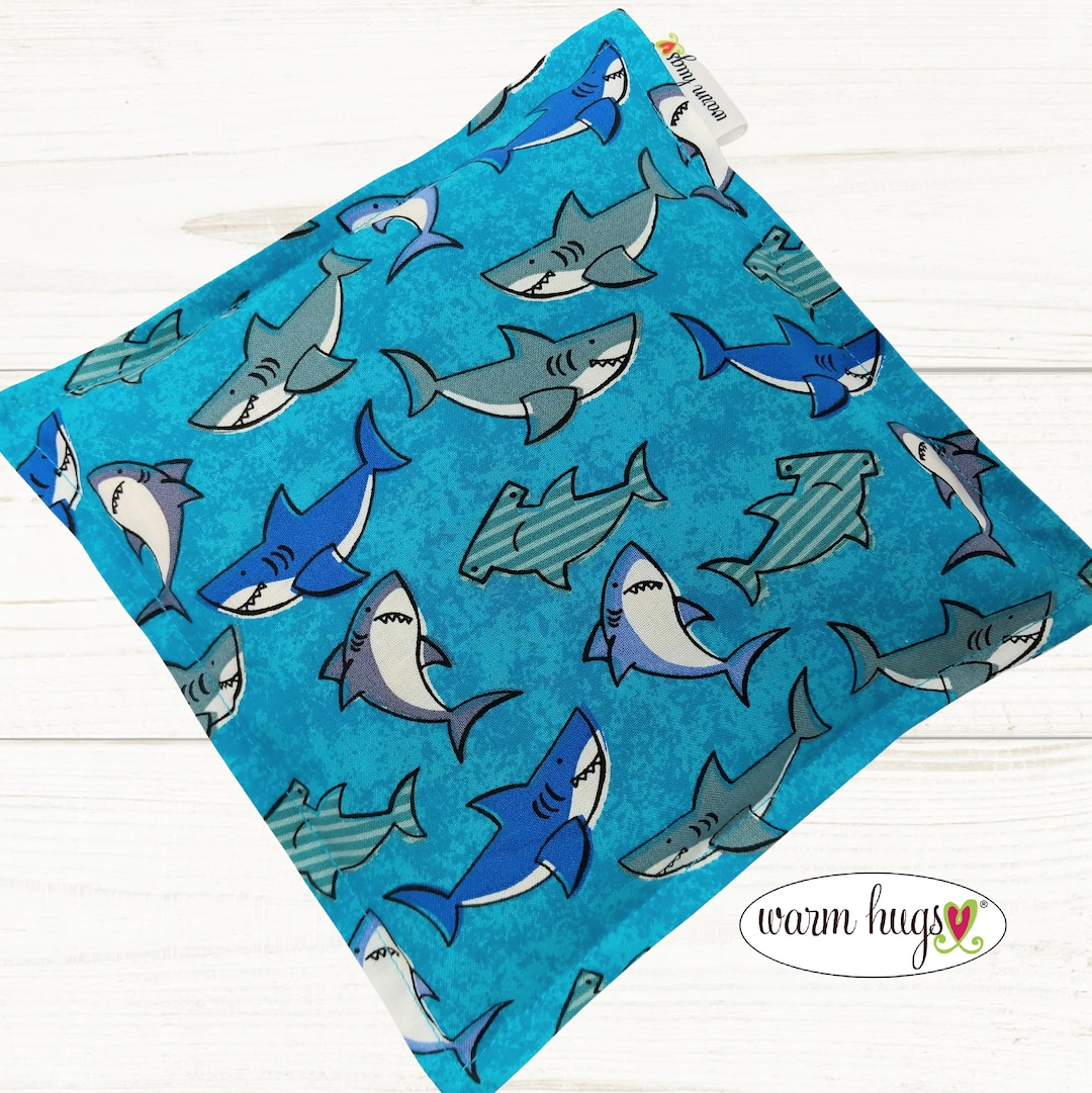 Shark Boo Boo Corn Bag Heat Pack 8x8, Warm Hugs Microwave Heating Pad ...