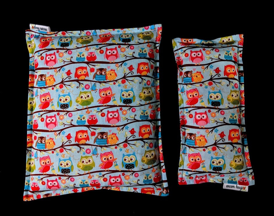 Owl Heating Pad Set, Microwave Heat Pack, Medium/Eye Corn Bags, Neck ...