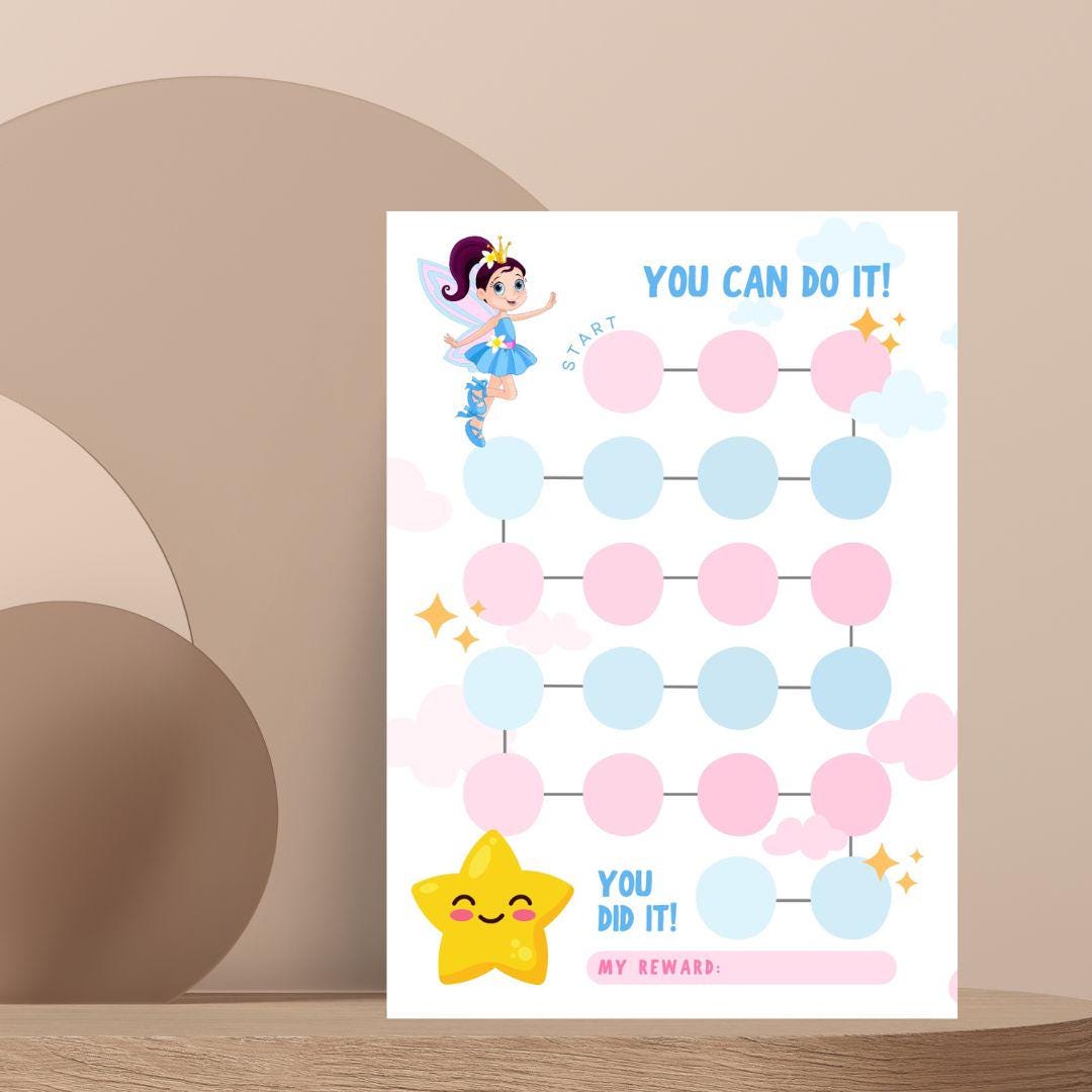 Reward Chart for Kids Kids Chore Chart Behavior Chart Daily Routine ...