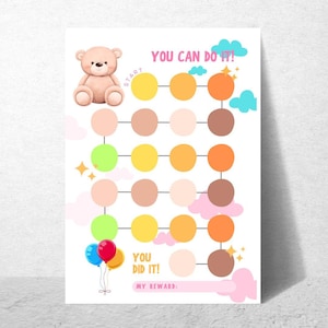 Reward Chart for Kids Kids Chore Chart Behavior Chart Daily Routine ...