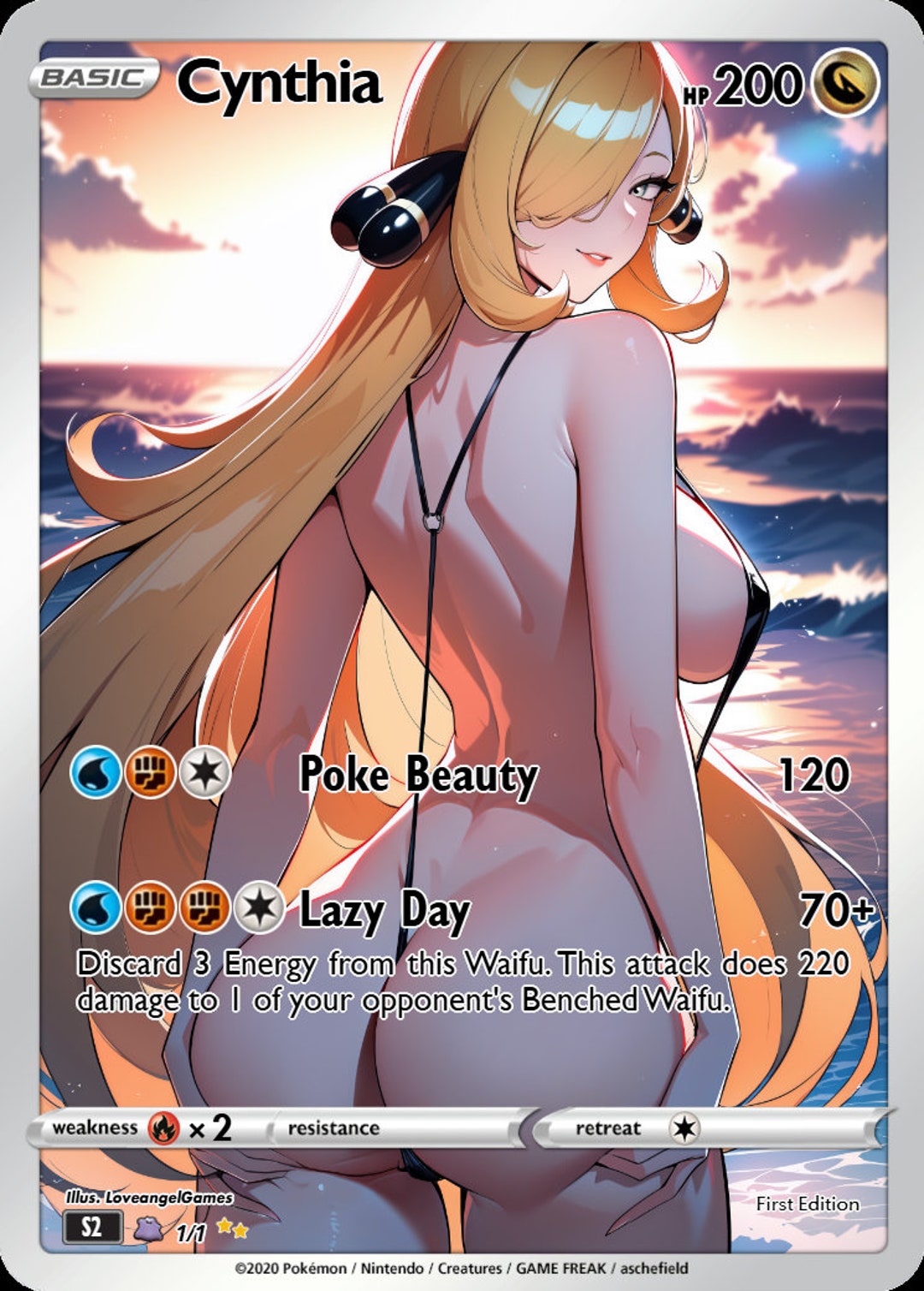 Loveangel Games Custom Card Character Set Season 2 UR Cynthia - Etsy