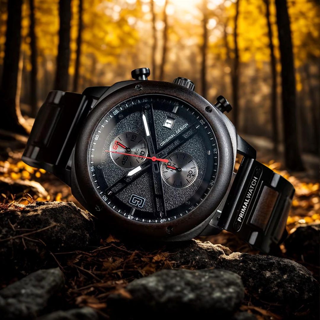 Mens Wood Quartz Watch - Personalized Engraved Watch - Romantic Gift ...