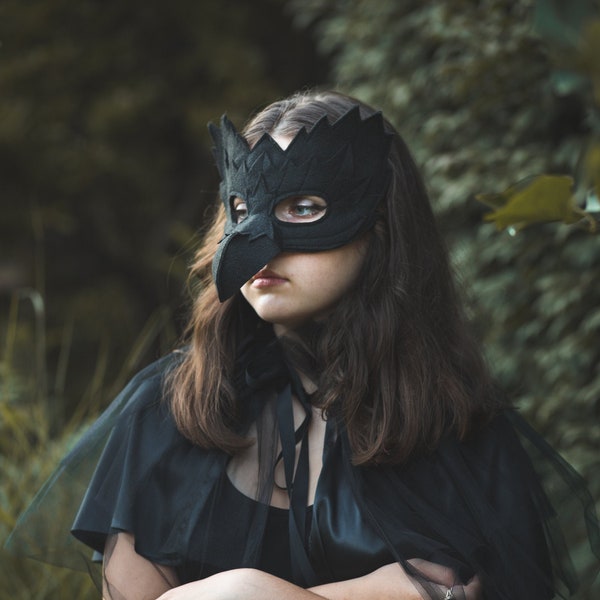 Raven Mask - Etsy