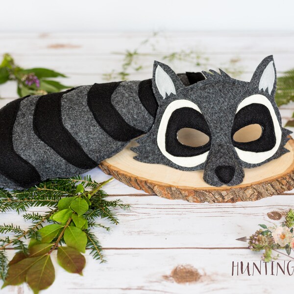 Raccoon Mask - Etsy
