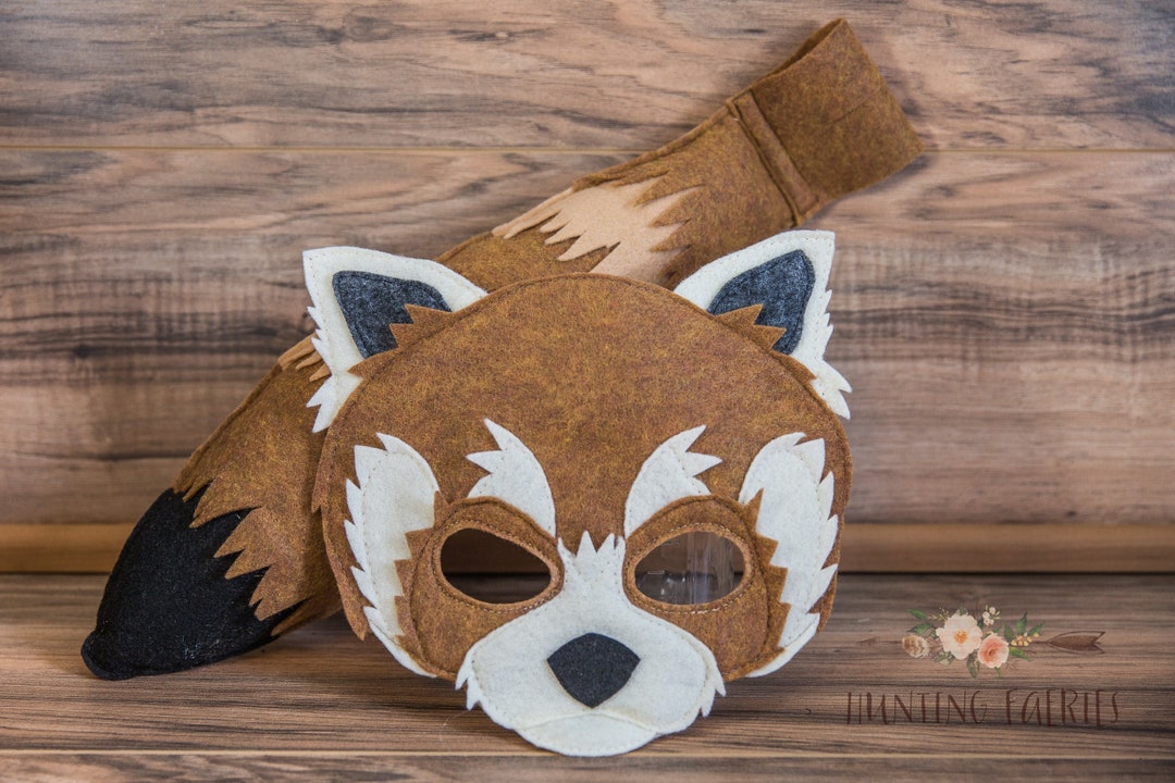 Dash the Red Panda Mask and Tail - Etsy