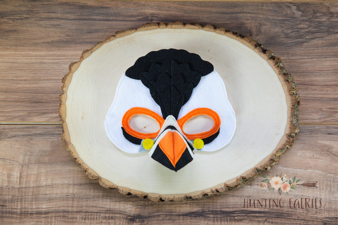 Lunde the Puffin Mask for Costume or Pretend Play - Etsy