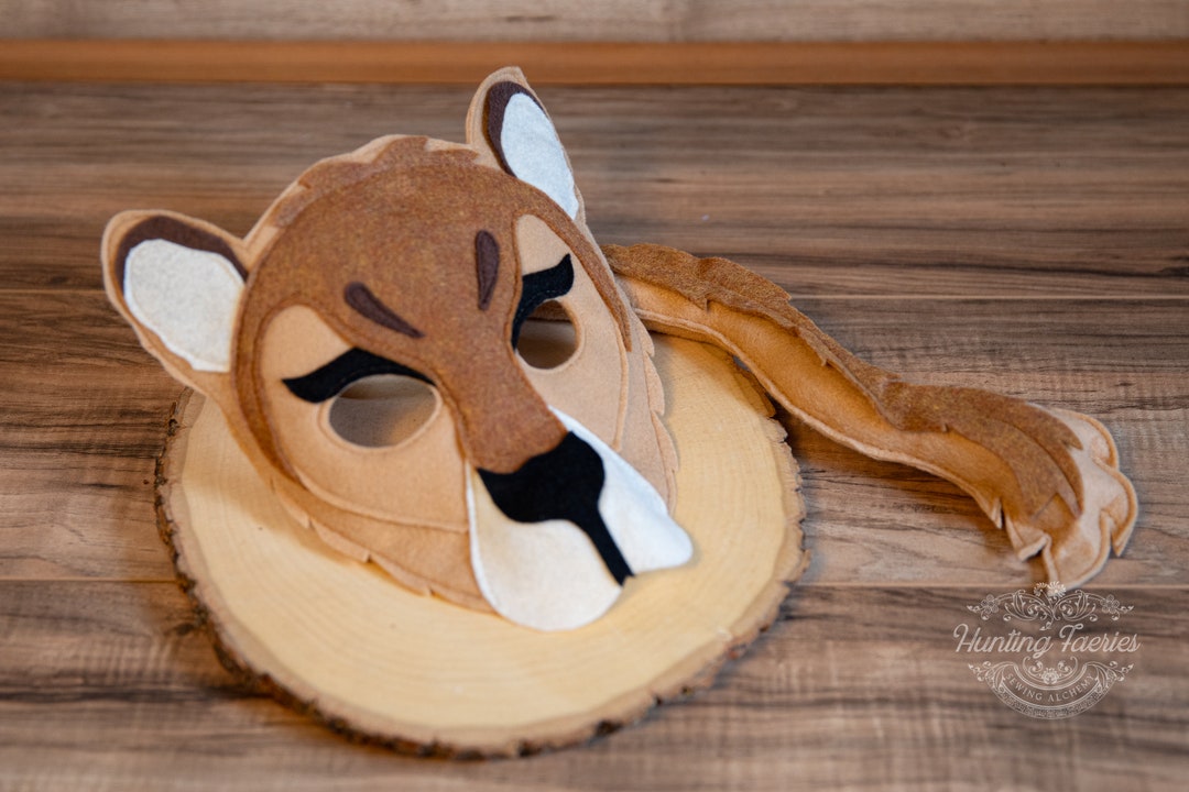 Lena the Lioness Felt Mask and Tail for Pretend Play or Costume - Etsy