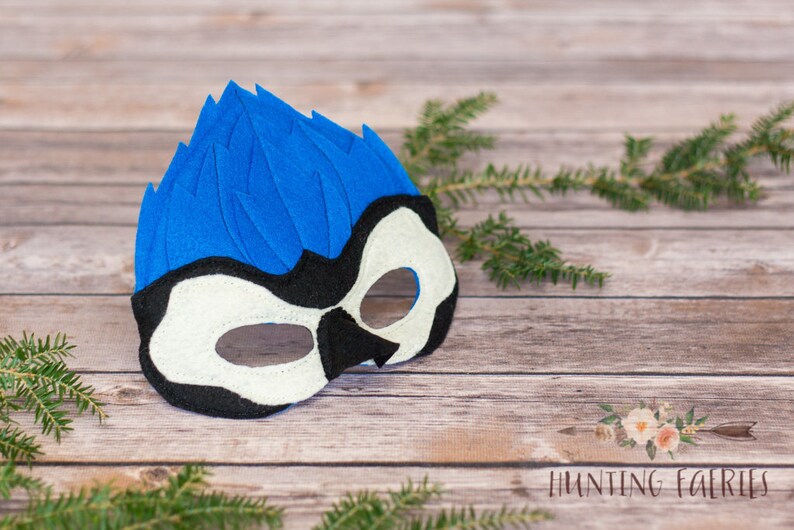 Jace and Elaina the Blue Jay Felt Mask | Etsy