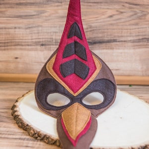 Fossil the Pterodactyl Felt Mask - Etsy