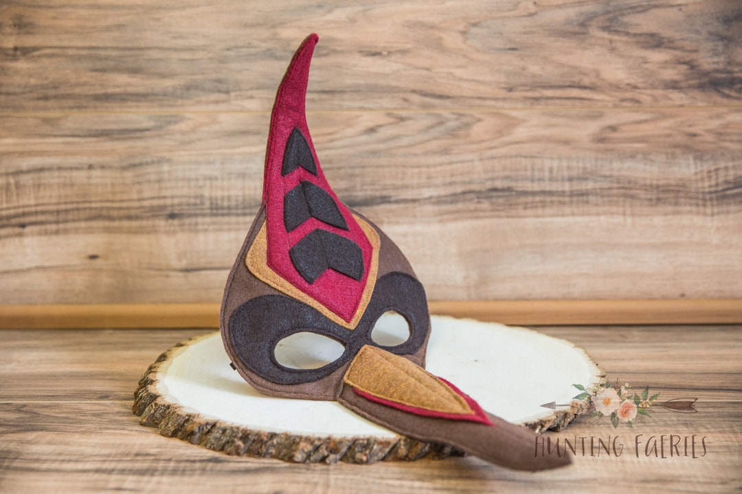 Fossil the Pterodactyl Felt Mask - Etsy
