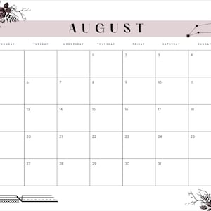 Calendar, August 2024 - July 2025 Calendar - Etsy Canada