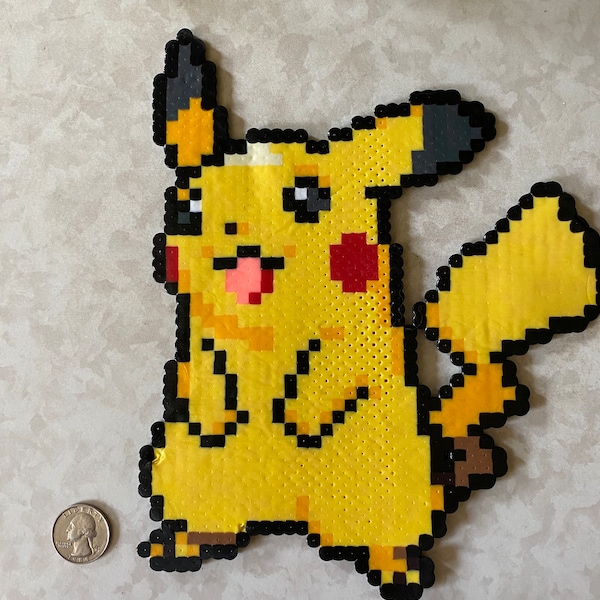Pikachu Perler - Etsy