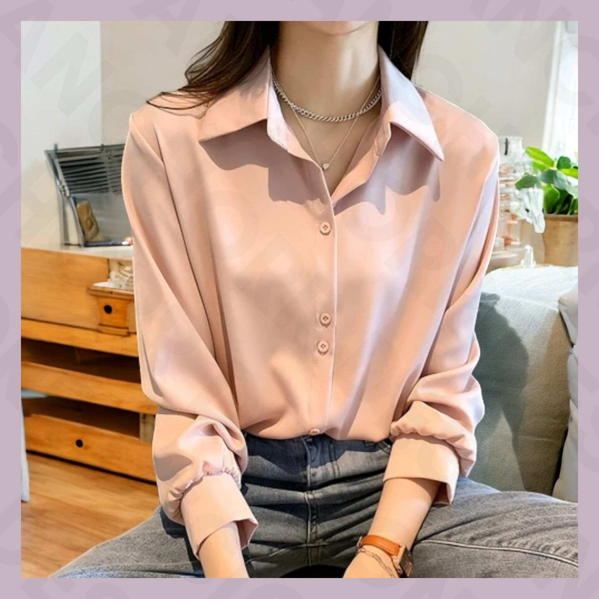 Classic White Cotton Shirt for Women Long Sleeve Button-up Blouse ...