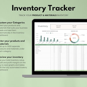 Inventory Tracker Google Sheets, Inventory Spreadsheet for Small ...