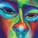 Oil Pastel Colorful Portrait - Etsy