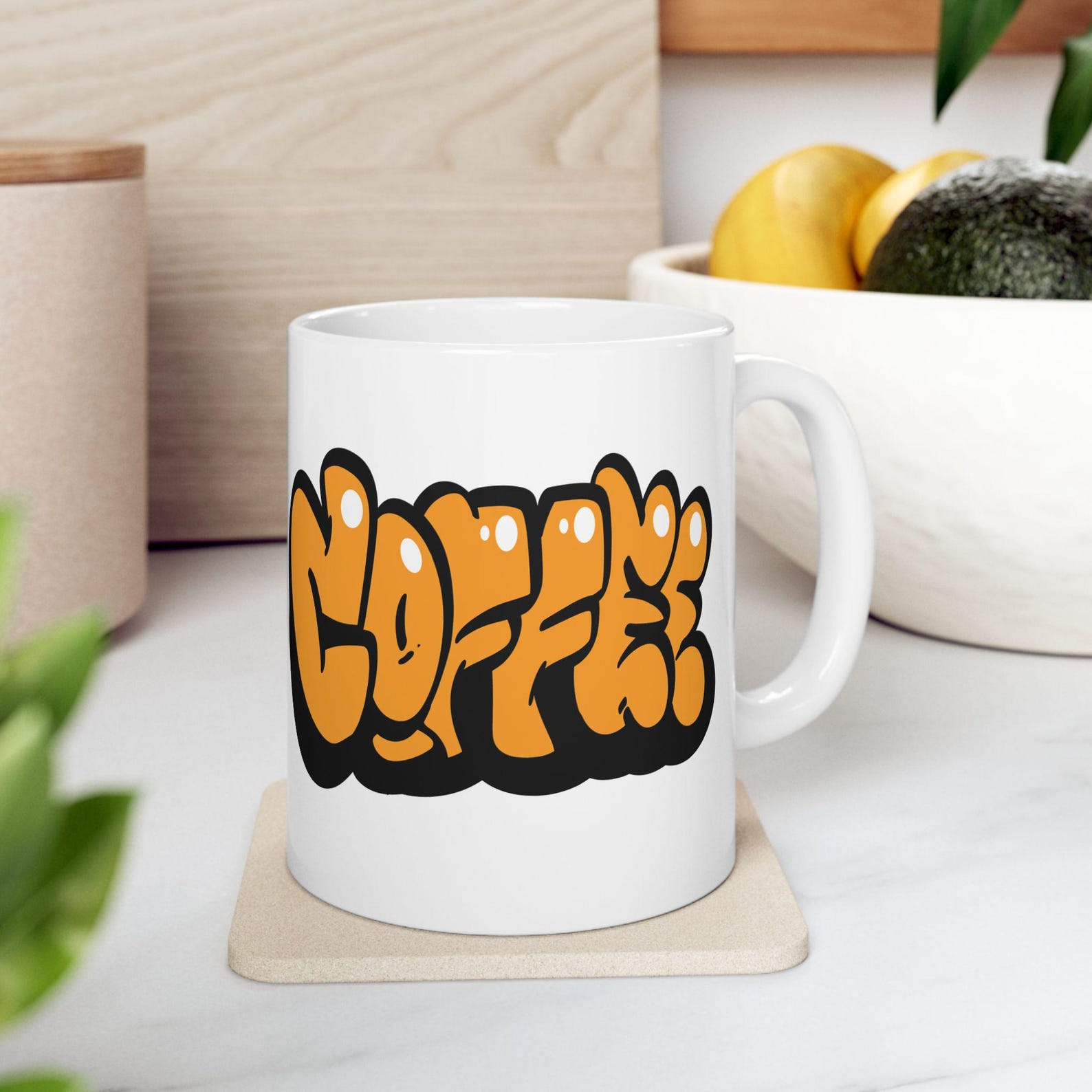 Graffiti Coffee Mug, Urban Street Art Cup, Hip Hop Style Tea Mug, Cool ...