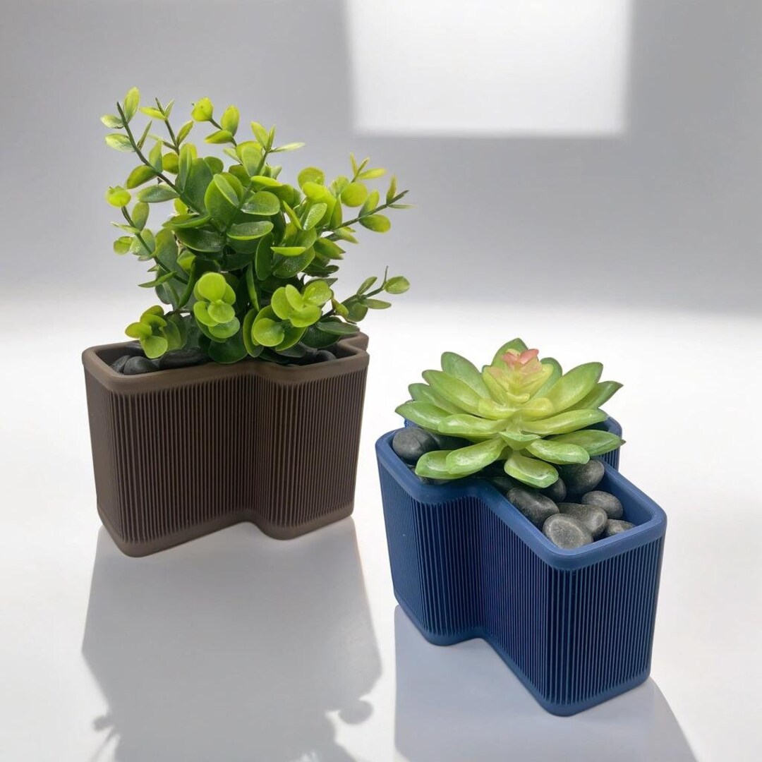 Cross Planter Cross Pot Modern Geometric Planter Contemporary Plant Pot ...