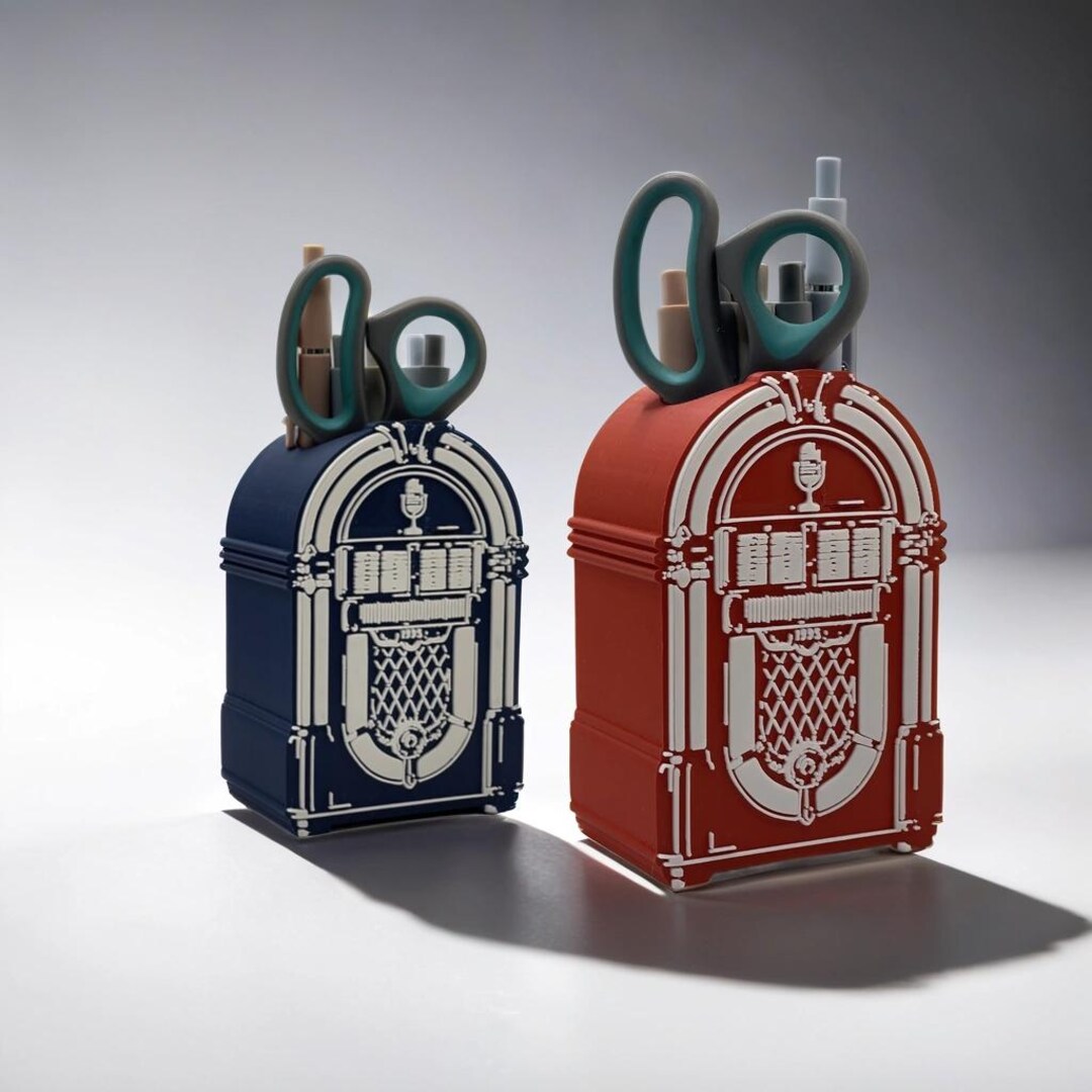 Jukebox Pen Holder | Jukebox Desk Organizer | Retro Jukebox Storage ...